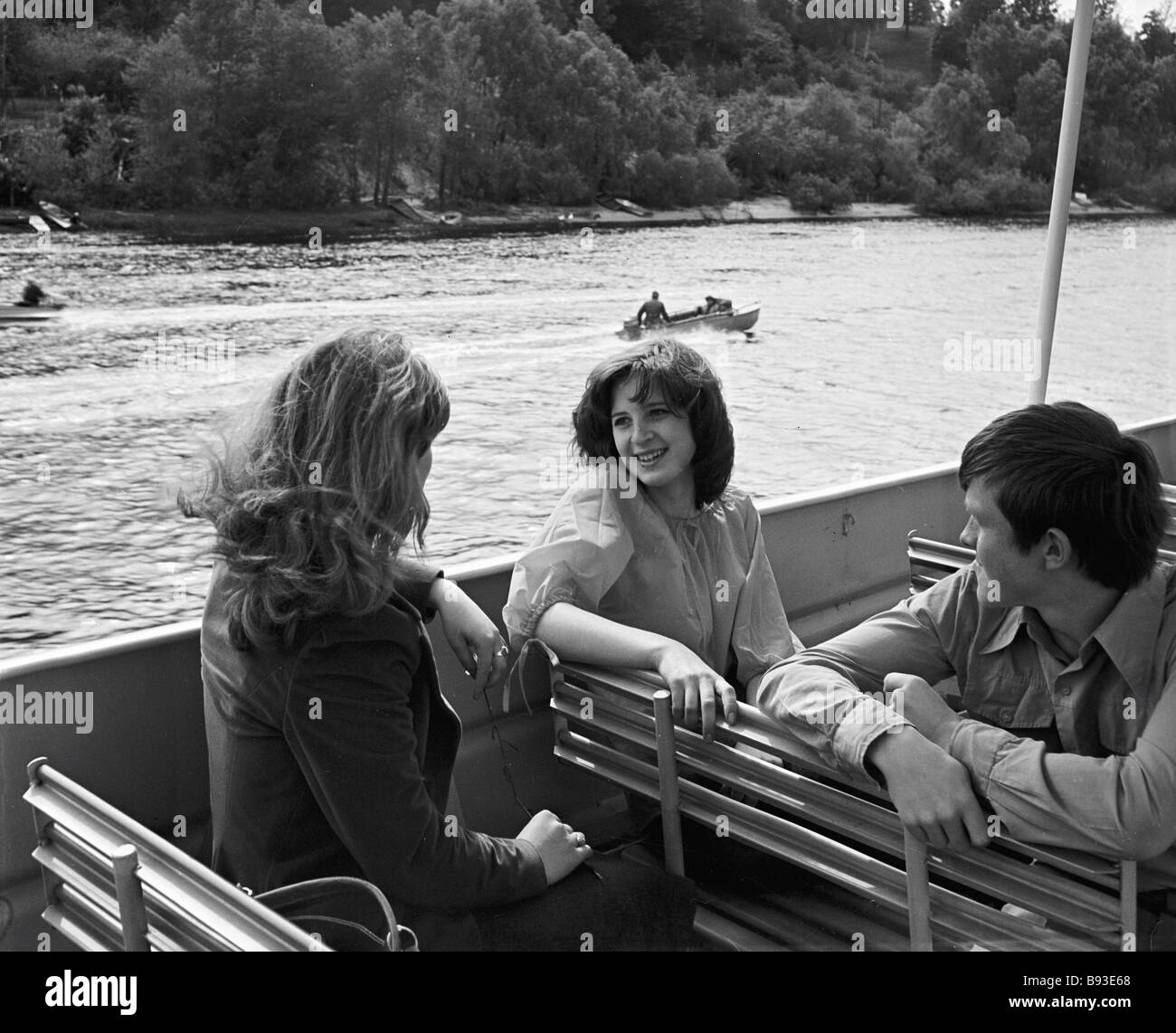 Young people on board a cruise ship Stock Photo - Alamy