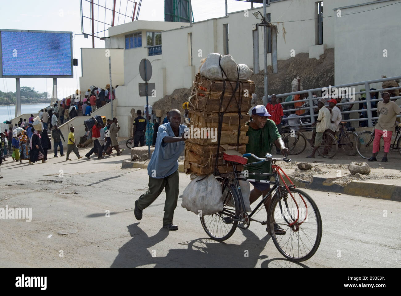 At the Mombasa ferry Kenya Stock Photo - Alamy