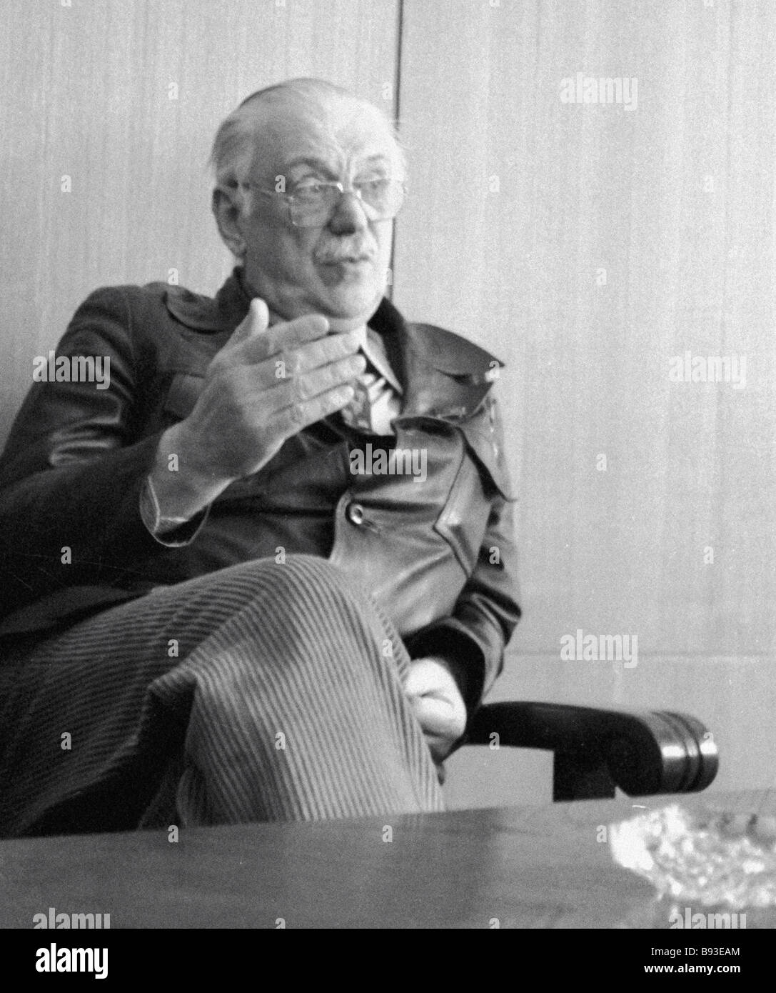 Chairman of the Russian Union of Writers Sergei Mikhalkov Stock Photo ...