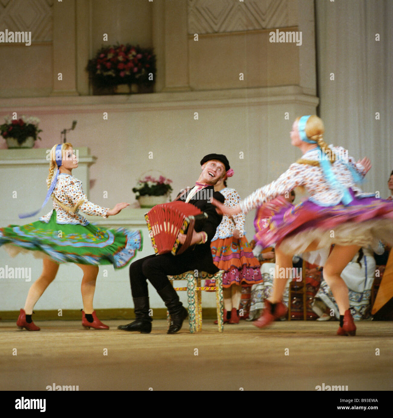 The Chuvash State Song and Dance Company performs the Russian dance in ...