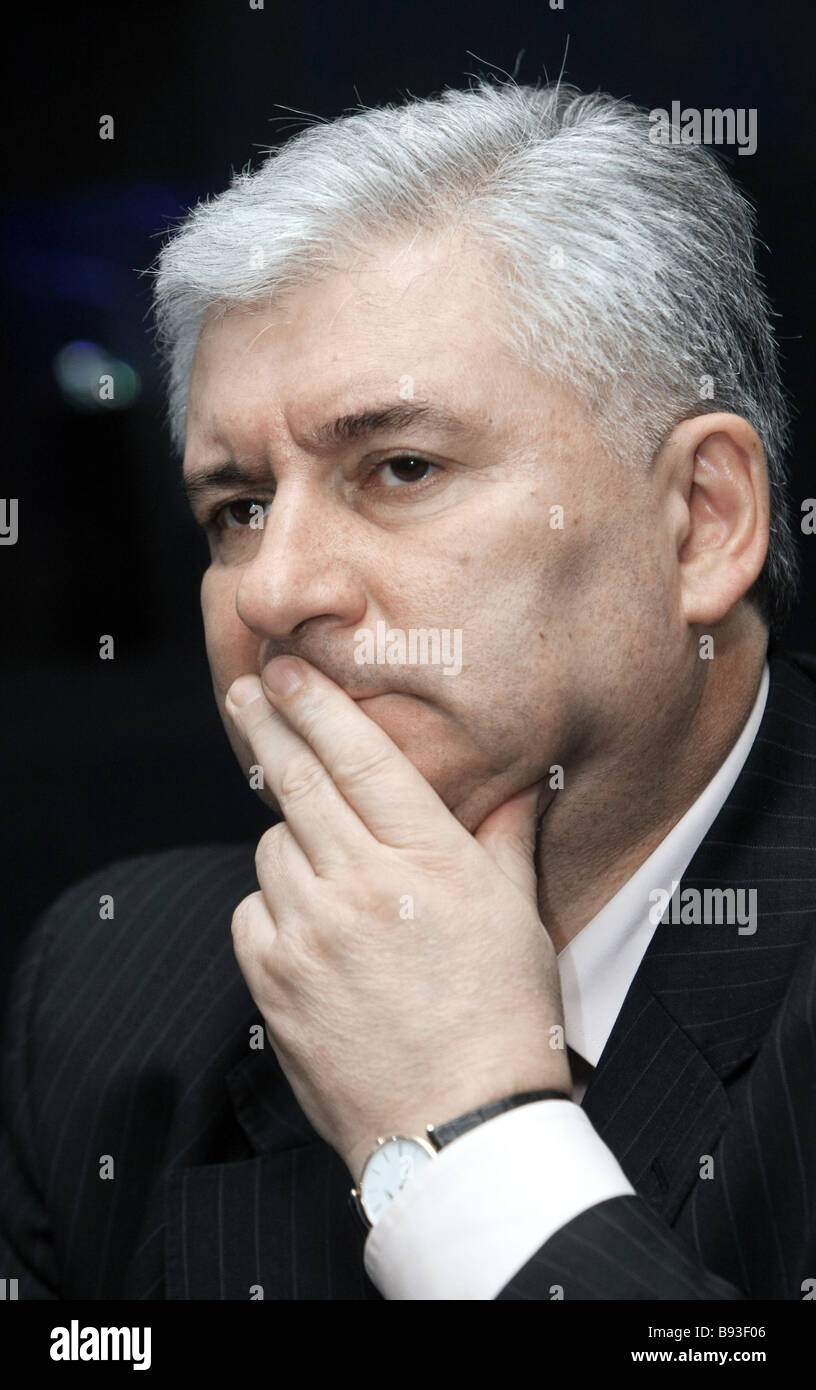 Sergei Ulin the vice president of the Russian diamond company Alrosa at ...