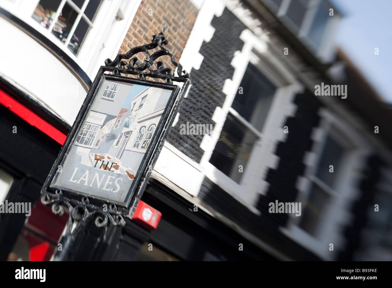 Entrance sign to North Lane Brighton Stock Photo - Alamy