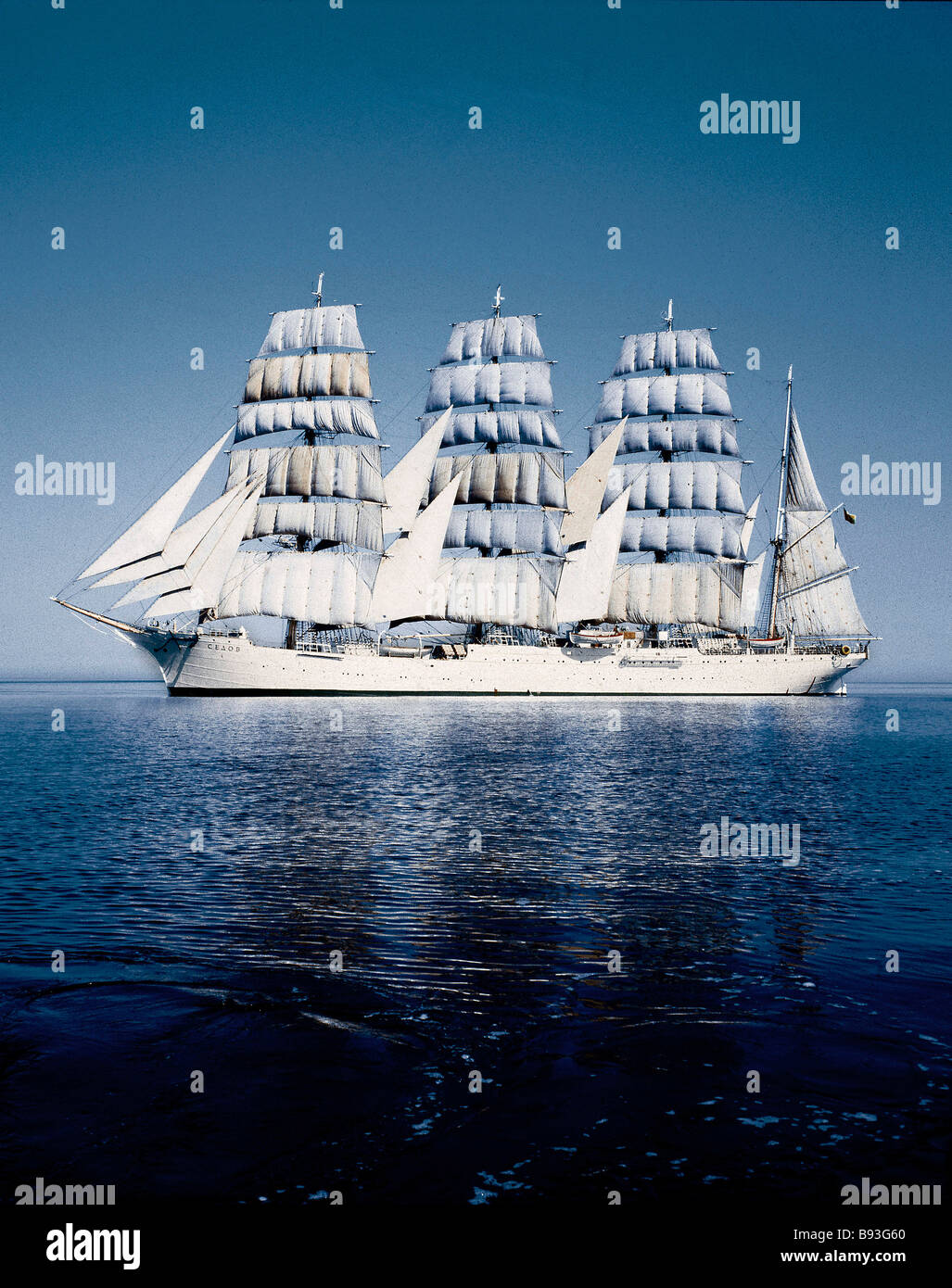 The bark Sedov the largest remaining sailship carries maritime school ...