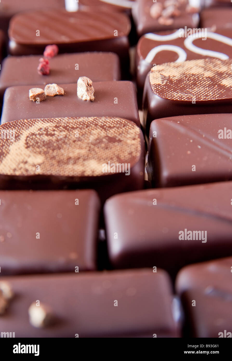 Collection of pralines Stock Photo - Alamy