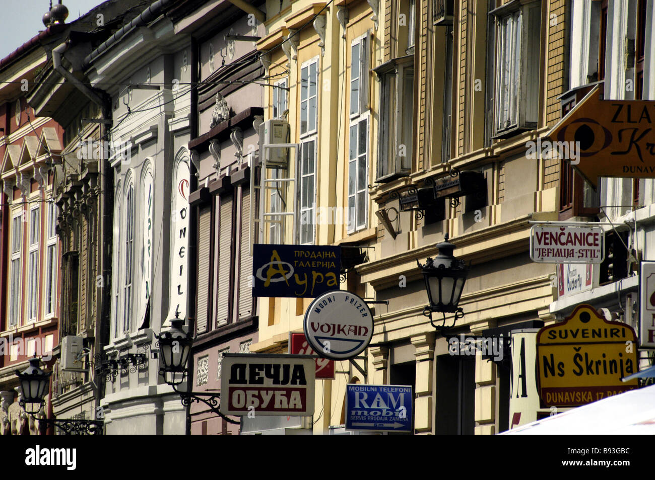 Serbia, Novi Sad, Dunavska street Stock Photo - Alamy
