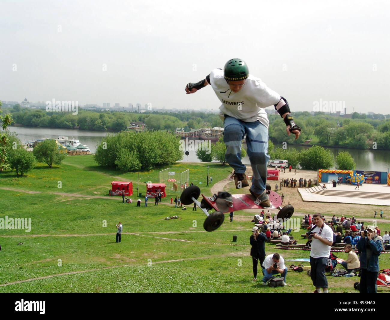Mounting board competitions in Kolomenskoe Stock Photo - Alamy