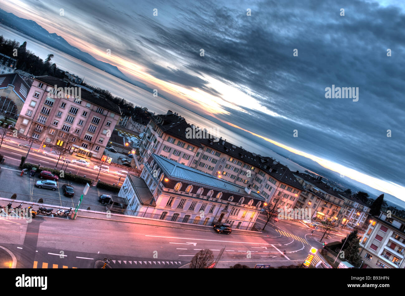 Lausanne night hi-res stock photography and images - Alamy