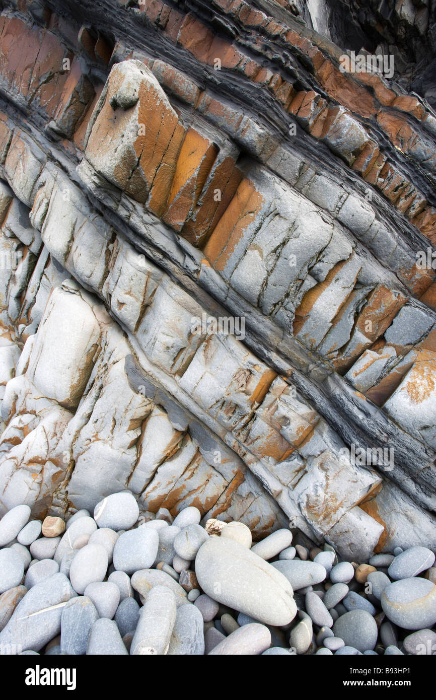 Sandymouth rock detail hi-res stock photography and images - Alamy
