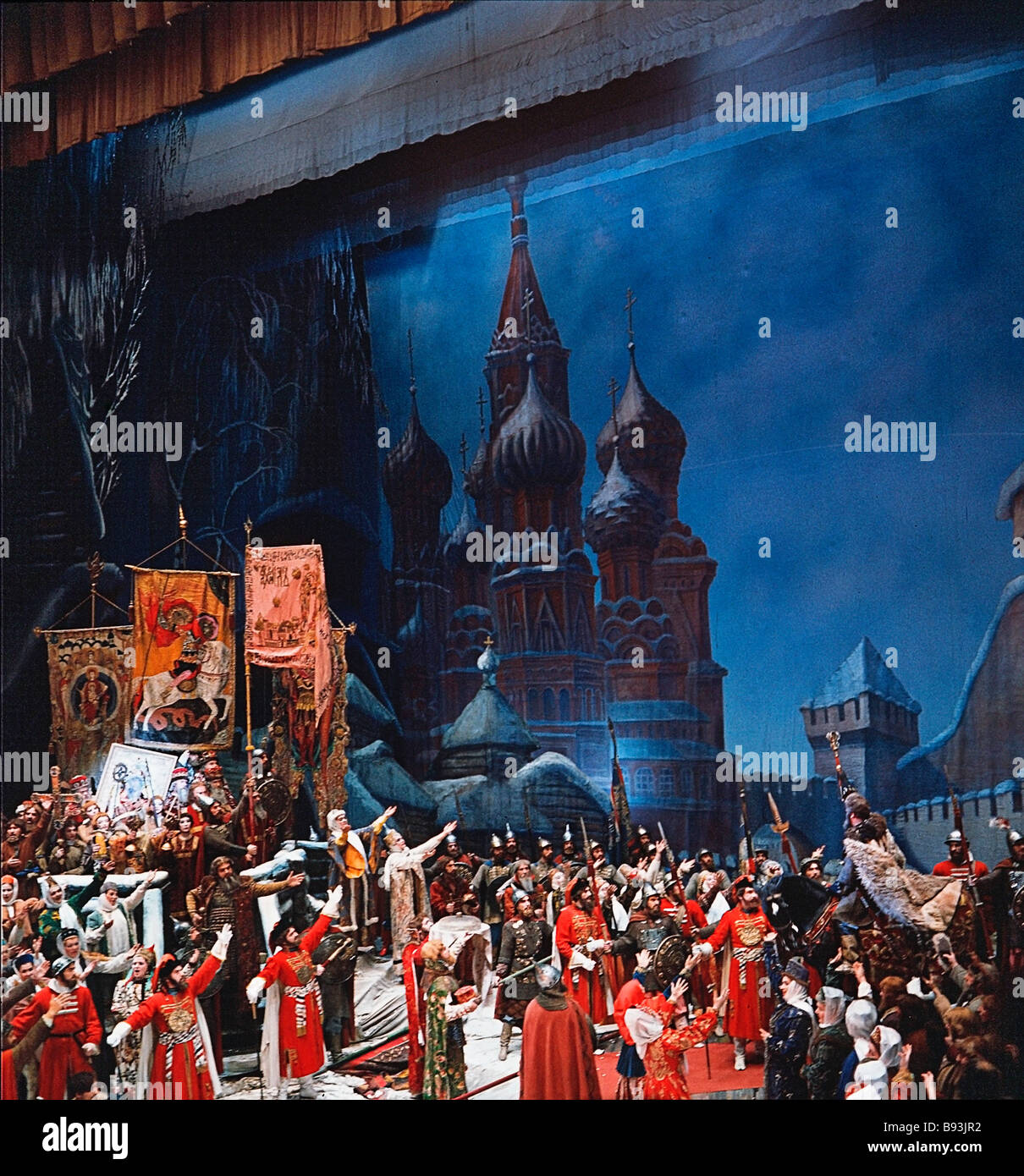 Opera Khovanshchina by Modest Moussorgsky performed on stage of the ...