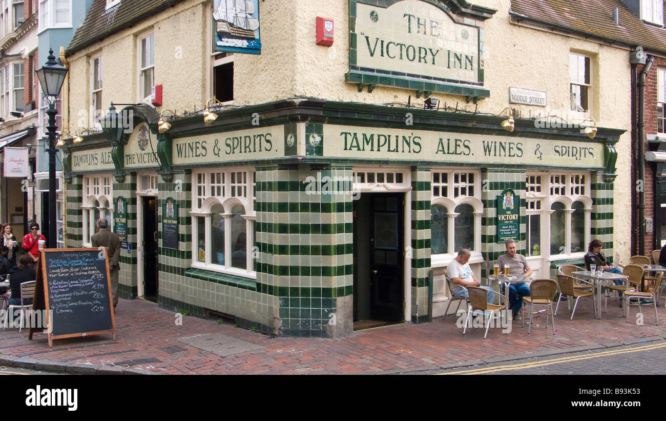 The Victory Inn Brighton Sussex a traditional tiled pub rebuilt in 1824 ...