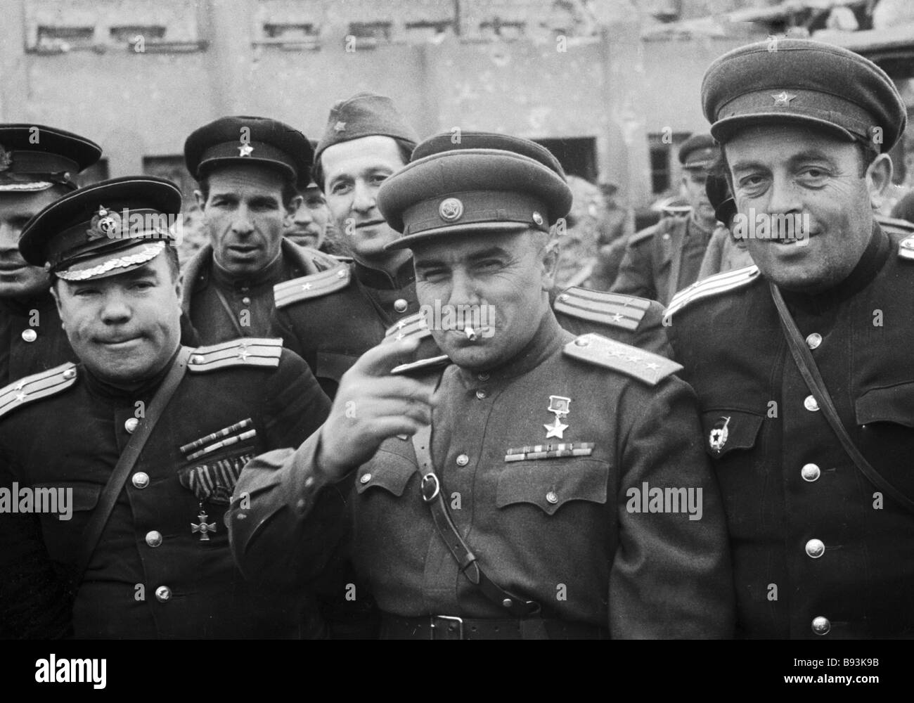 Soviet writers with the first commandant of Berlin Hero of the Soviet ...