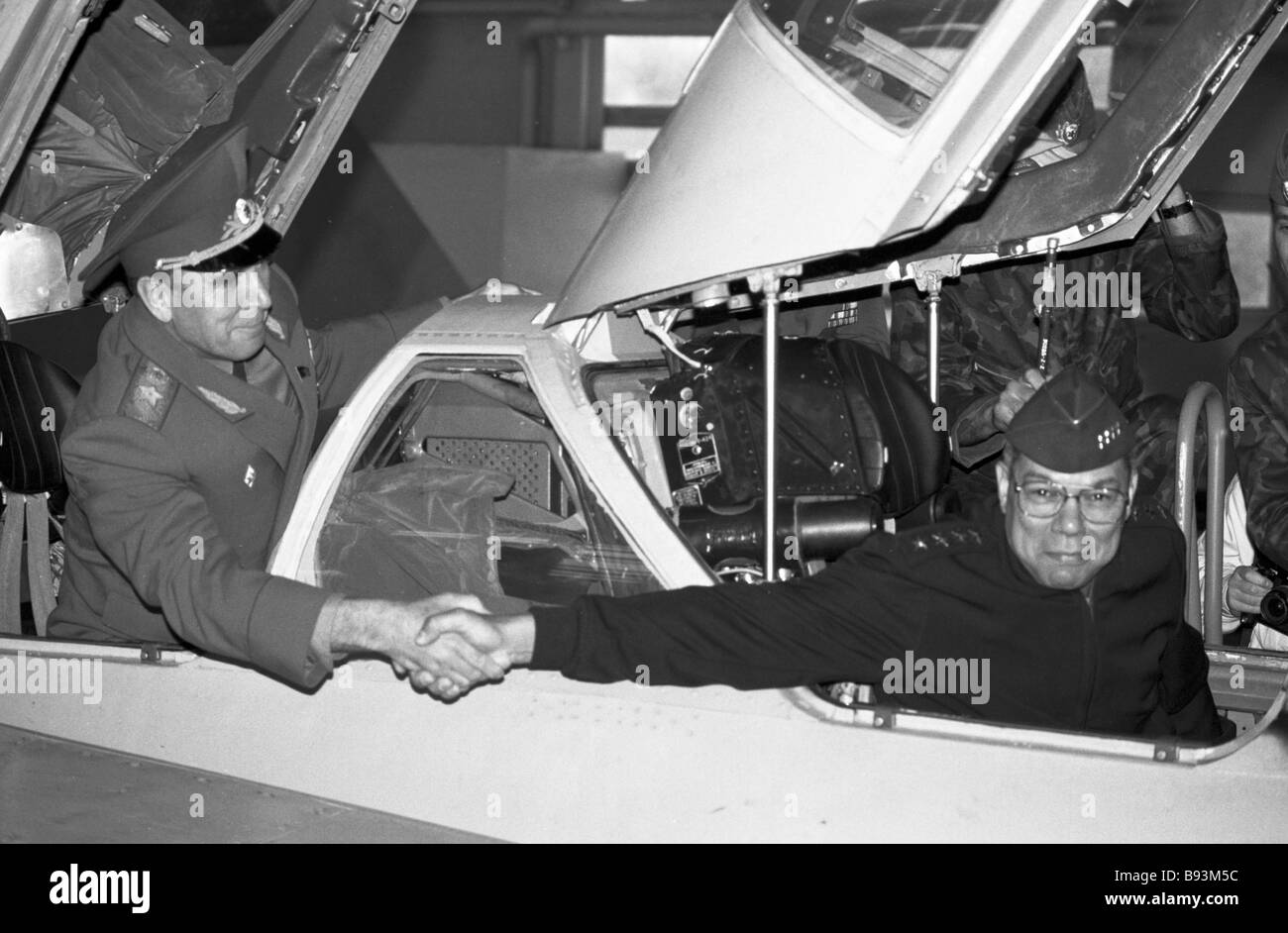 General of the Army Mikhail Moiseyev Chief of Staff left and Colin ...
