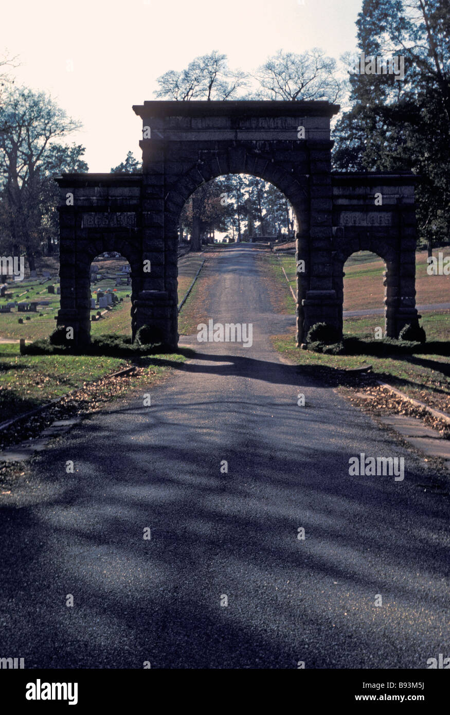 Old Blandford Cemetery Arch Stock Photo - Alamy