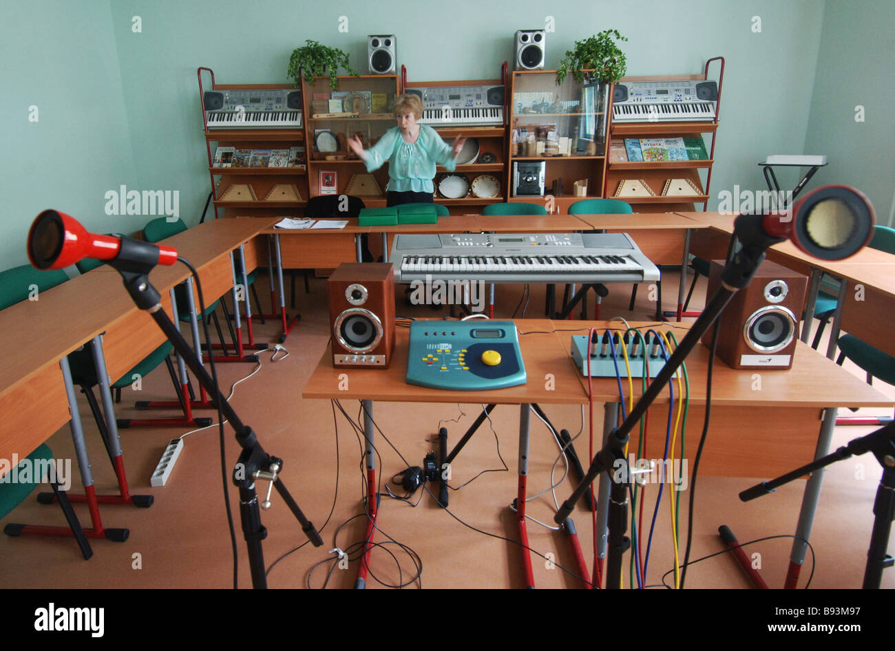 The music study room at Moscow s school 2030 Stock Photo - Alamy