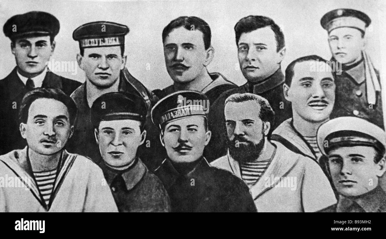 Man of war s men members of the central Baltic fleet committee TsCBF ...