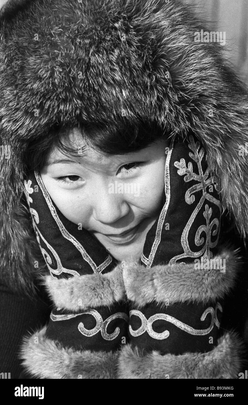 A woman from Yakutsk Stock Photo - Alamy