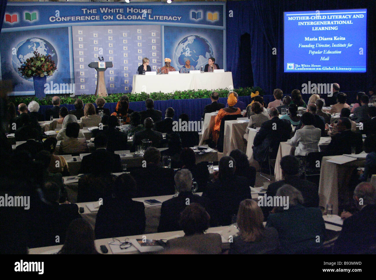 A forum on worldwide literacy at the New York Public Library held as ...