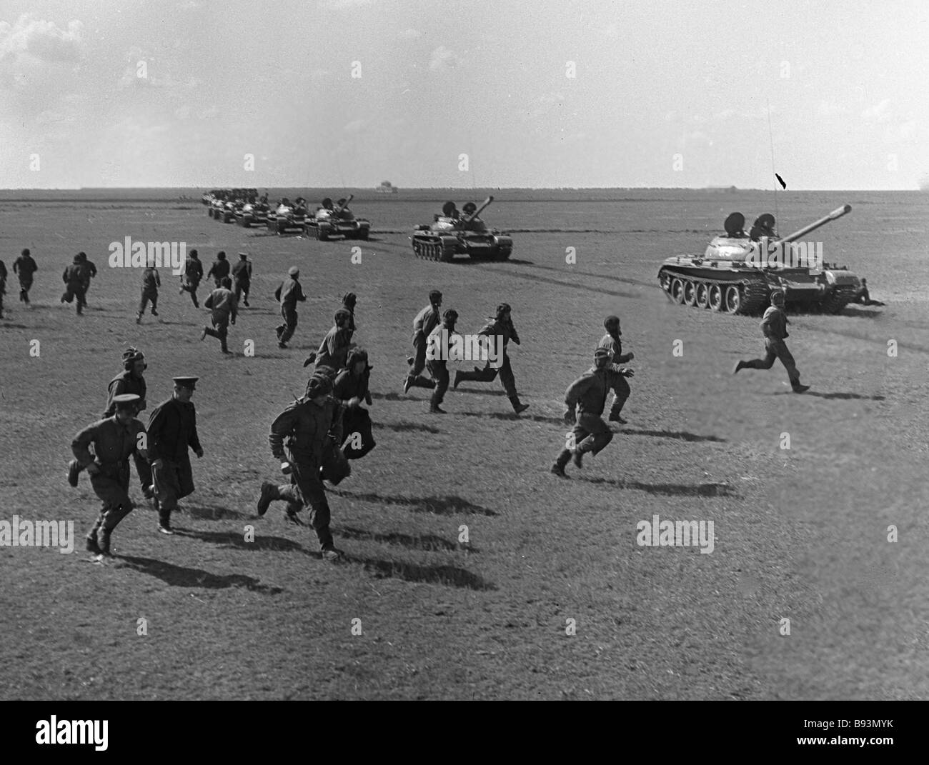 Combat exercises in a tank unit Stock Photo - Alamy