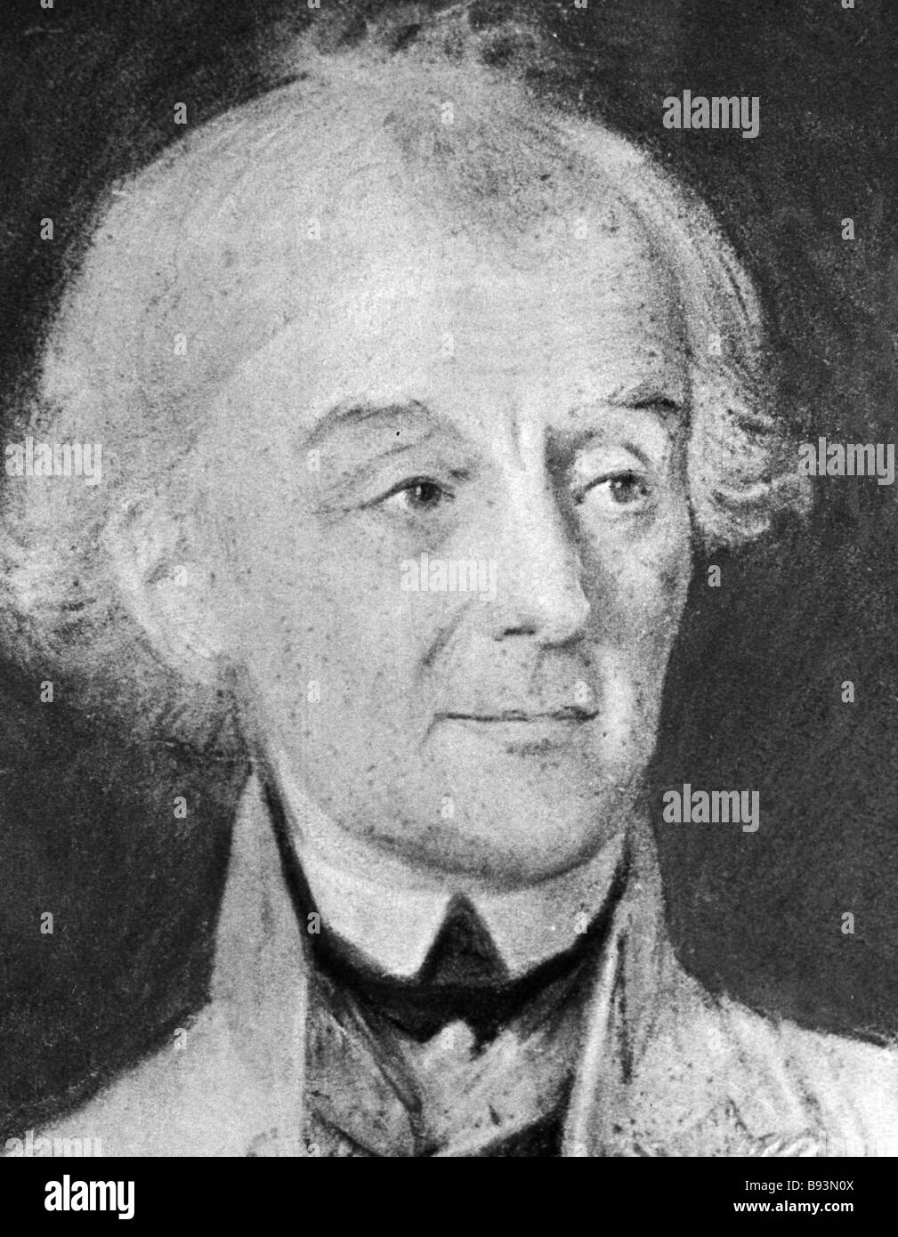 A reproduction of Portrait of Field Marshal Alexander Suvorov by Iogann ...