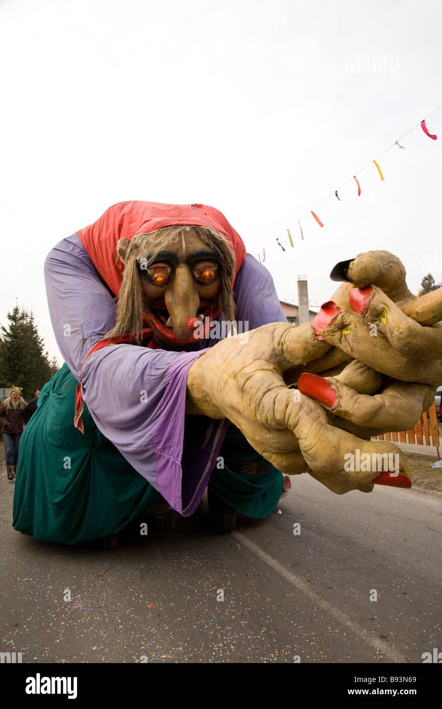 The annual Pust carnival in Cerknica Slovenia 2009 A traditional ...