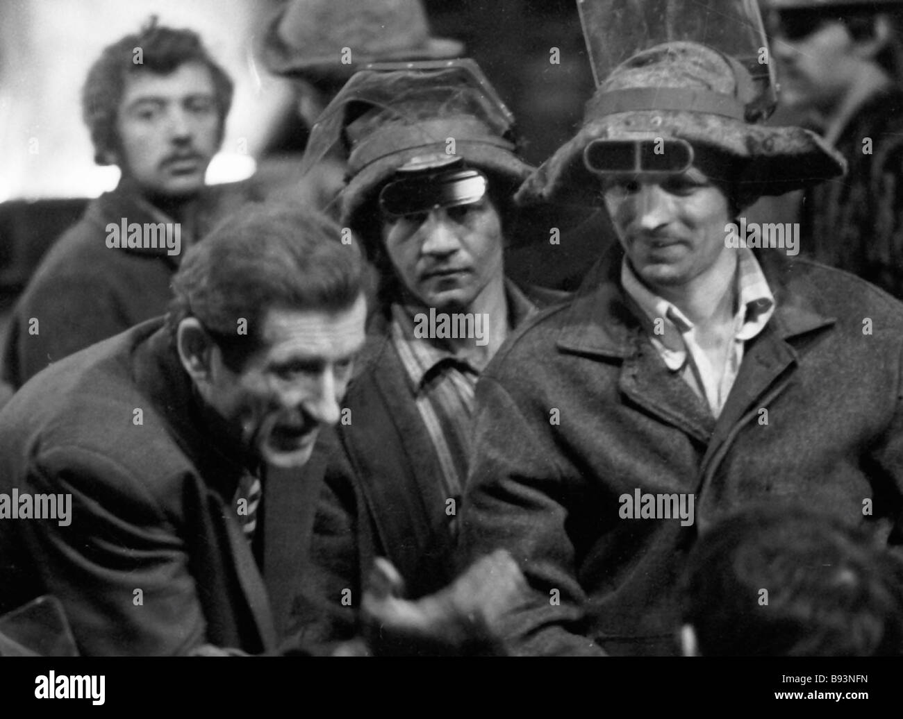 Foundrymen at the Norilsk mining and metallurgical complex Stock Photo ...