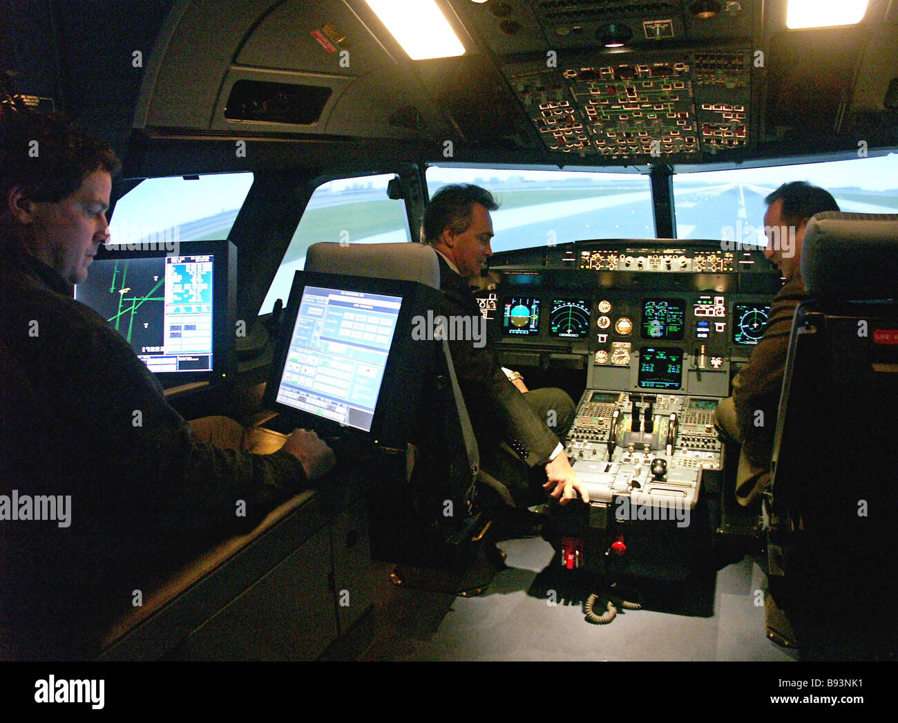 Unveiling a cost effective A 320 simulator at the pilot training center ...