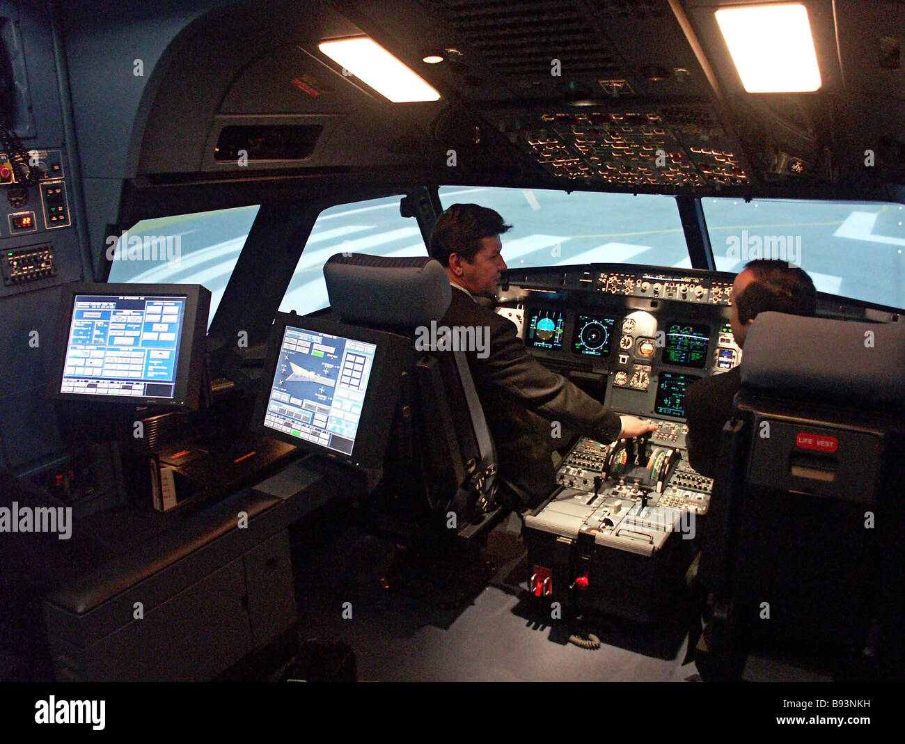 Unveiling a cost effective A 320 simulator at the pilot training center ...