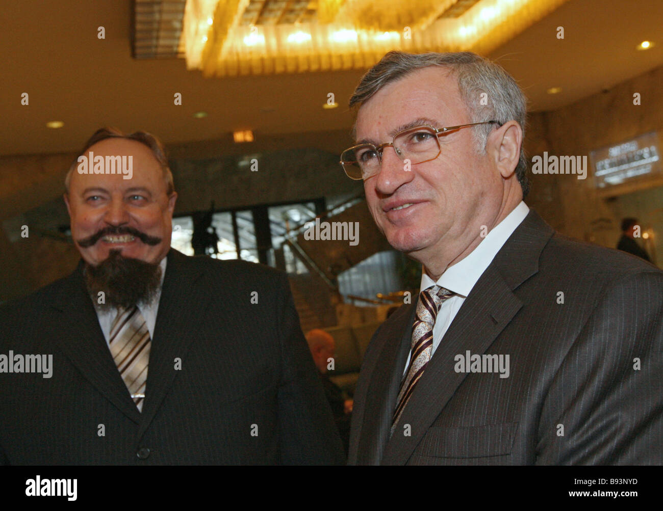 From left to right Alexander Volovik B Gaz C oil and gas corporation ...