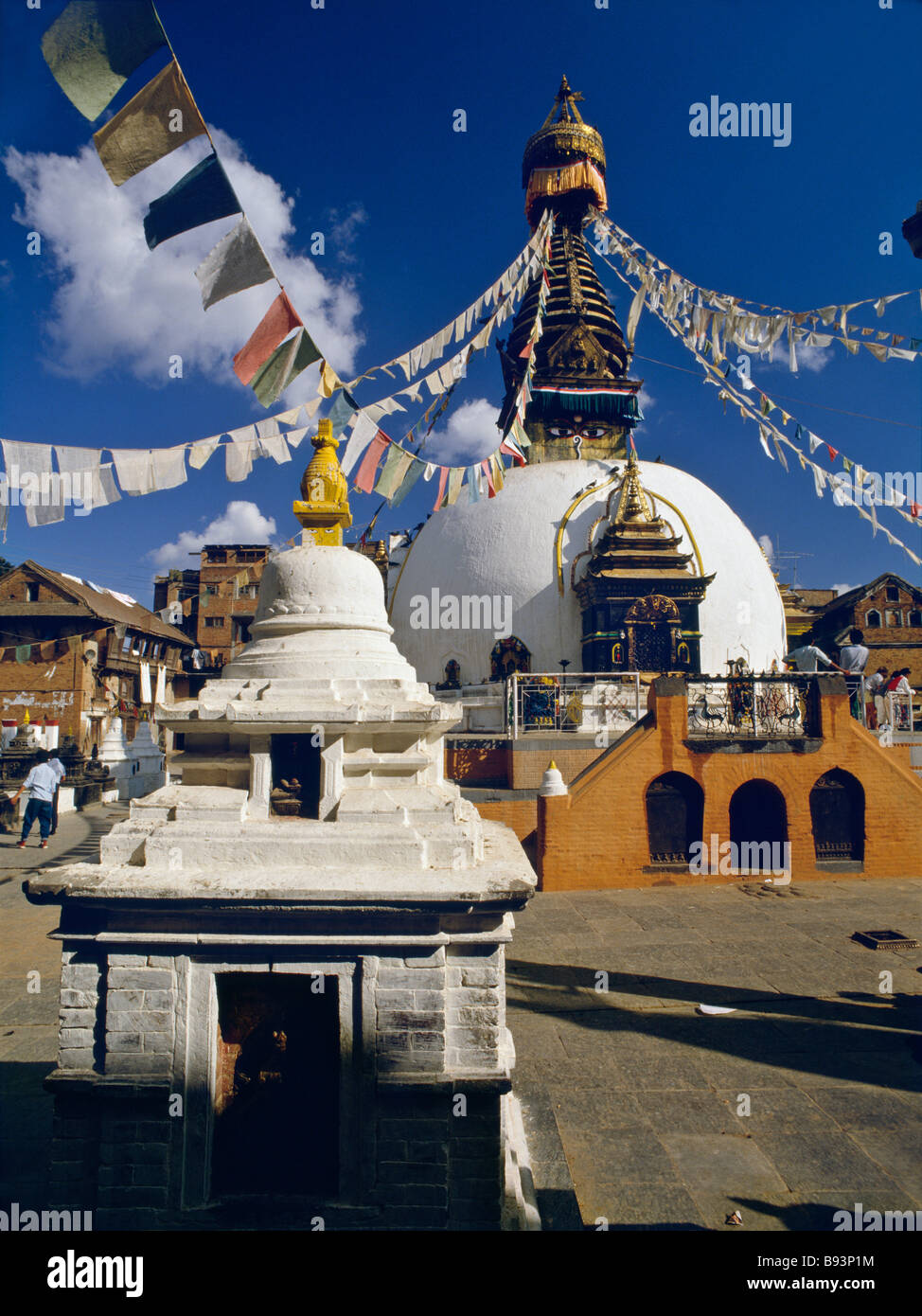 Nepal kathmandu buddhist stupa prayer hi-res stock photography and ...