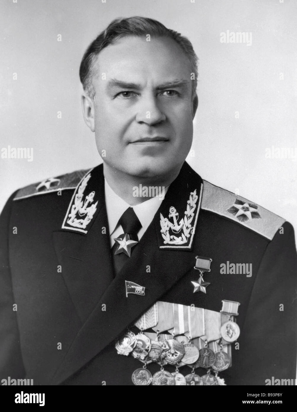 Admiral Vladimir Chernavin Commander of the USSR Navy Stock Photo - Alamy