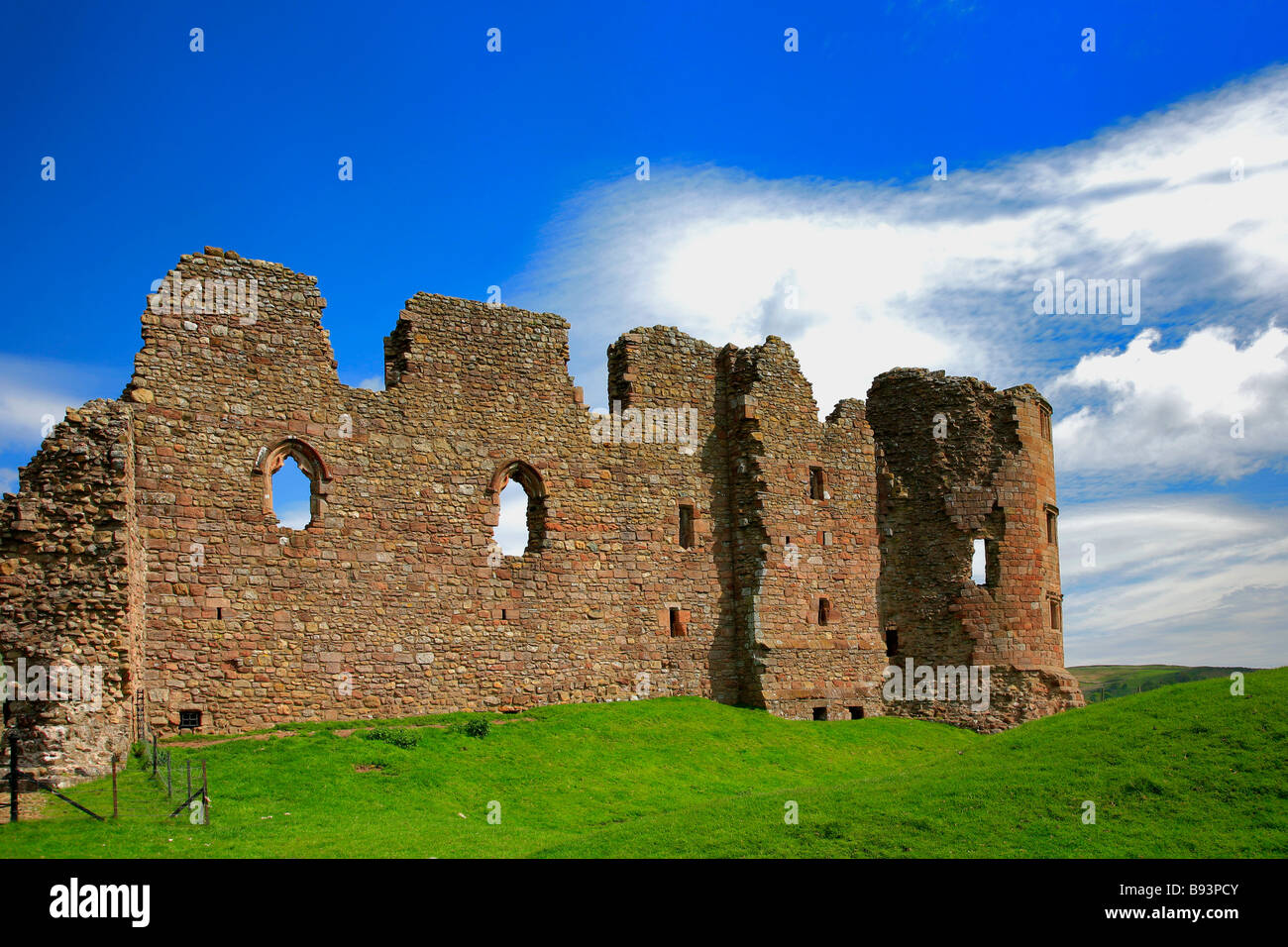The Ruined Walls of English Heritage Site Brough Castle Lake District ...
