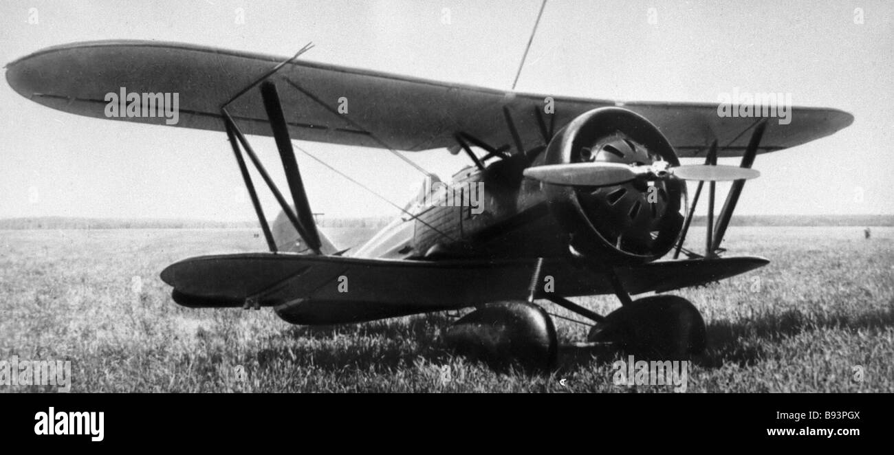 Reproduced photograph of I 5 fighter from the journal Aviation and ...