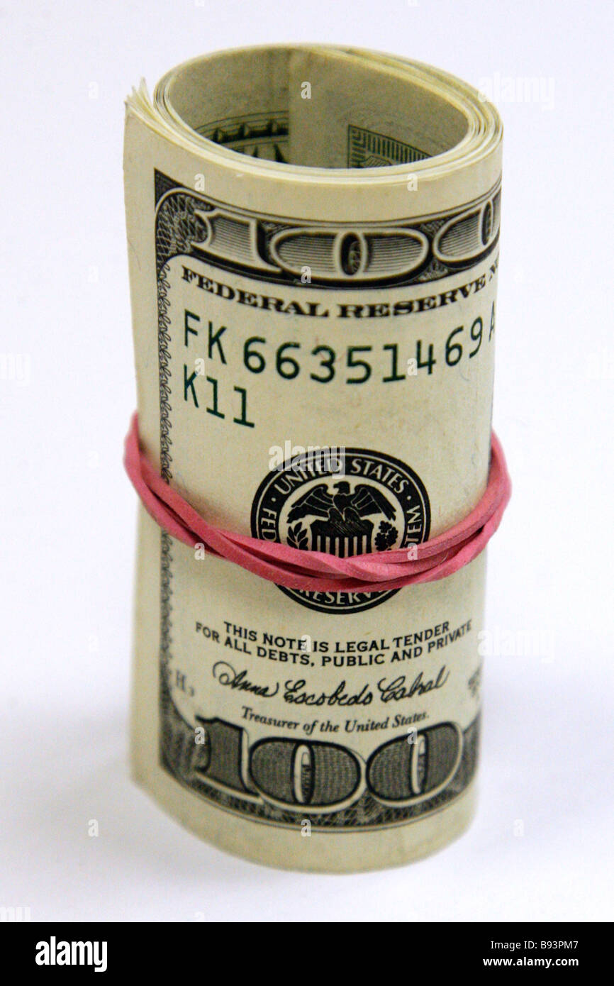 Banknotes U S dollars Stock Photo - Alamy