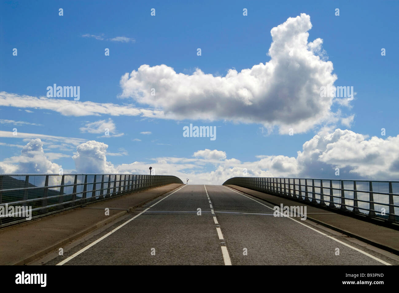 The rising arch of the Skye Bridge Stock Photo - Alamy