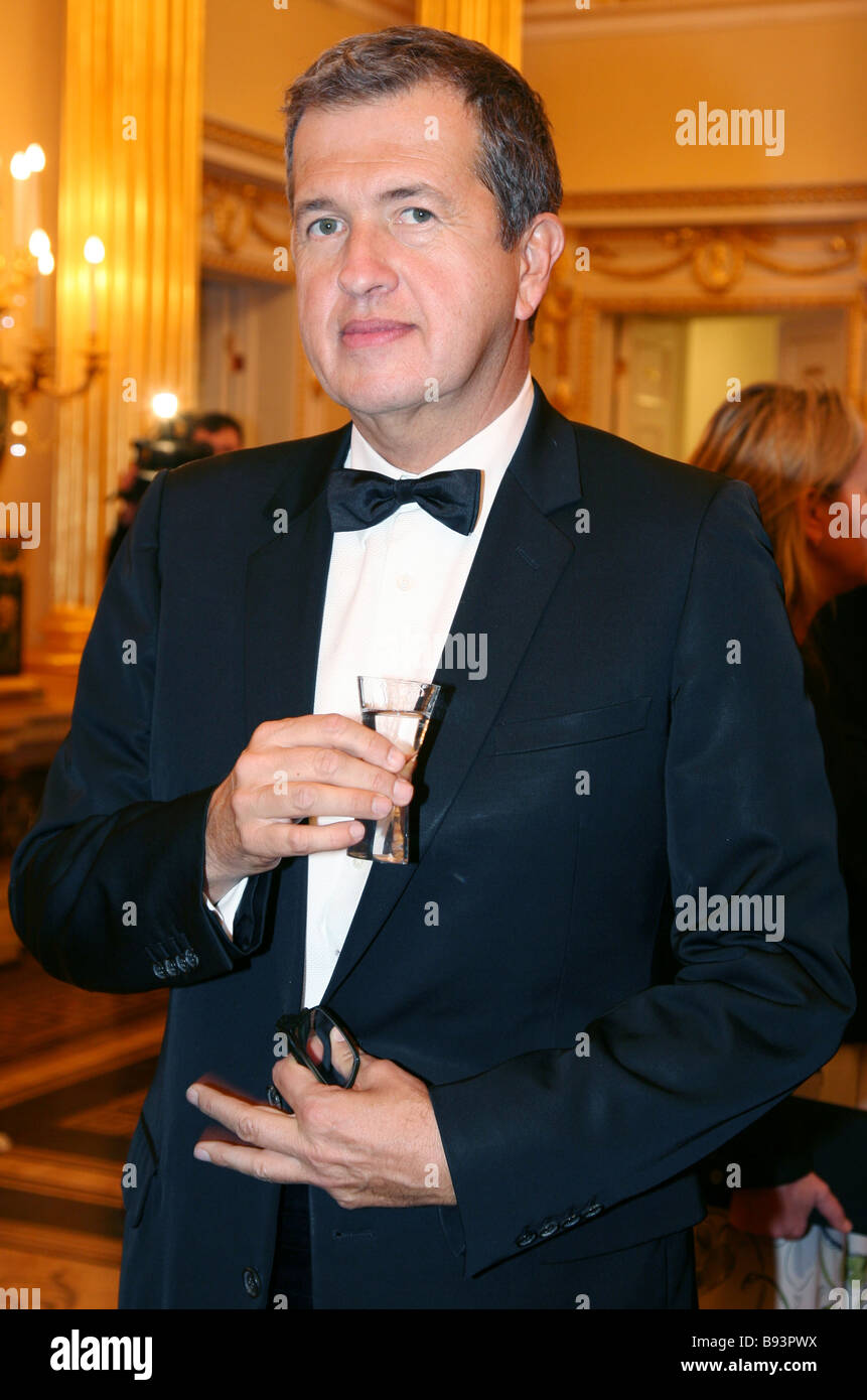 Photographer Mario testino attends the gala Love Ball at Moscow s ...
