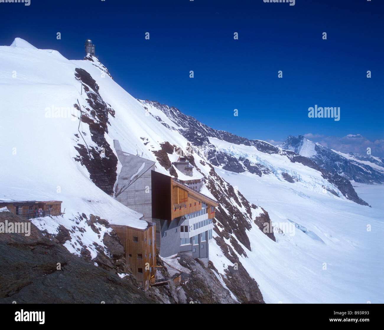 The Sphinx Observatory overlooking a land of eternal snow from its view ...