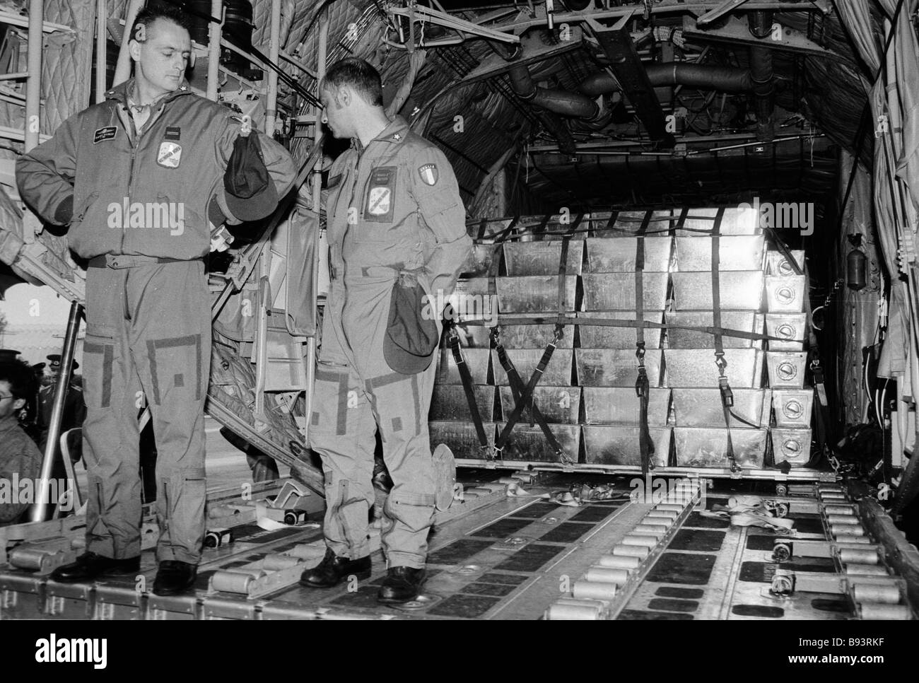 Containers with the remains of Italian soldiers who fought on the side ...