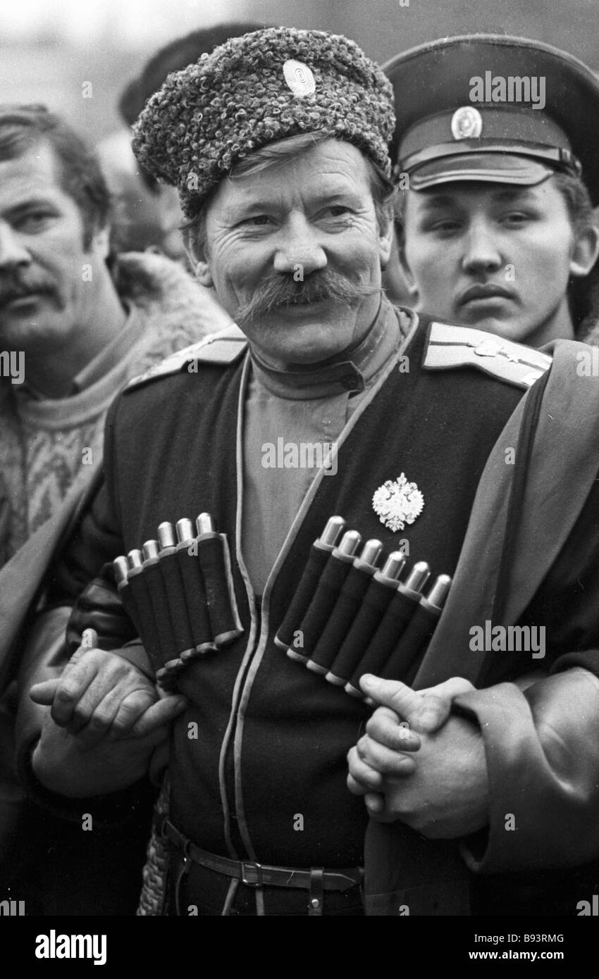 Cossacks attending a rally Stock Photo - Alamy