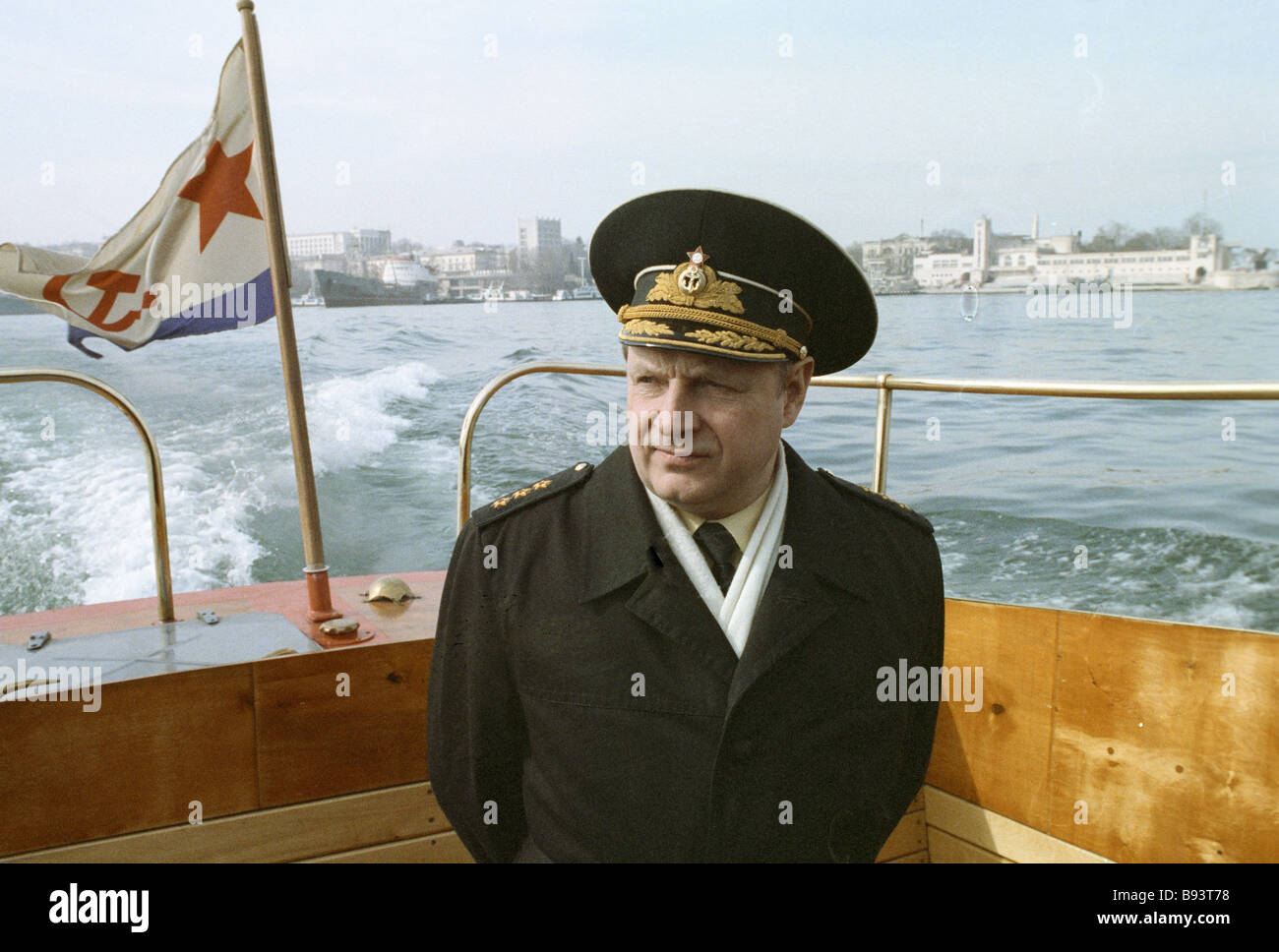 Admiral Igor Kasatonov commander of the Red Banner Black Sea Fleet in ...