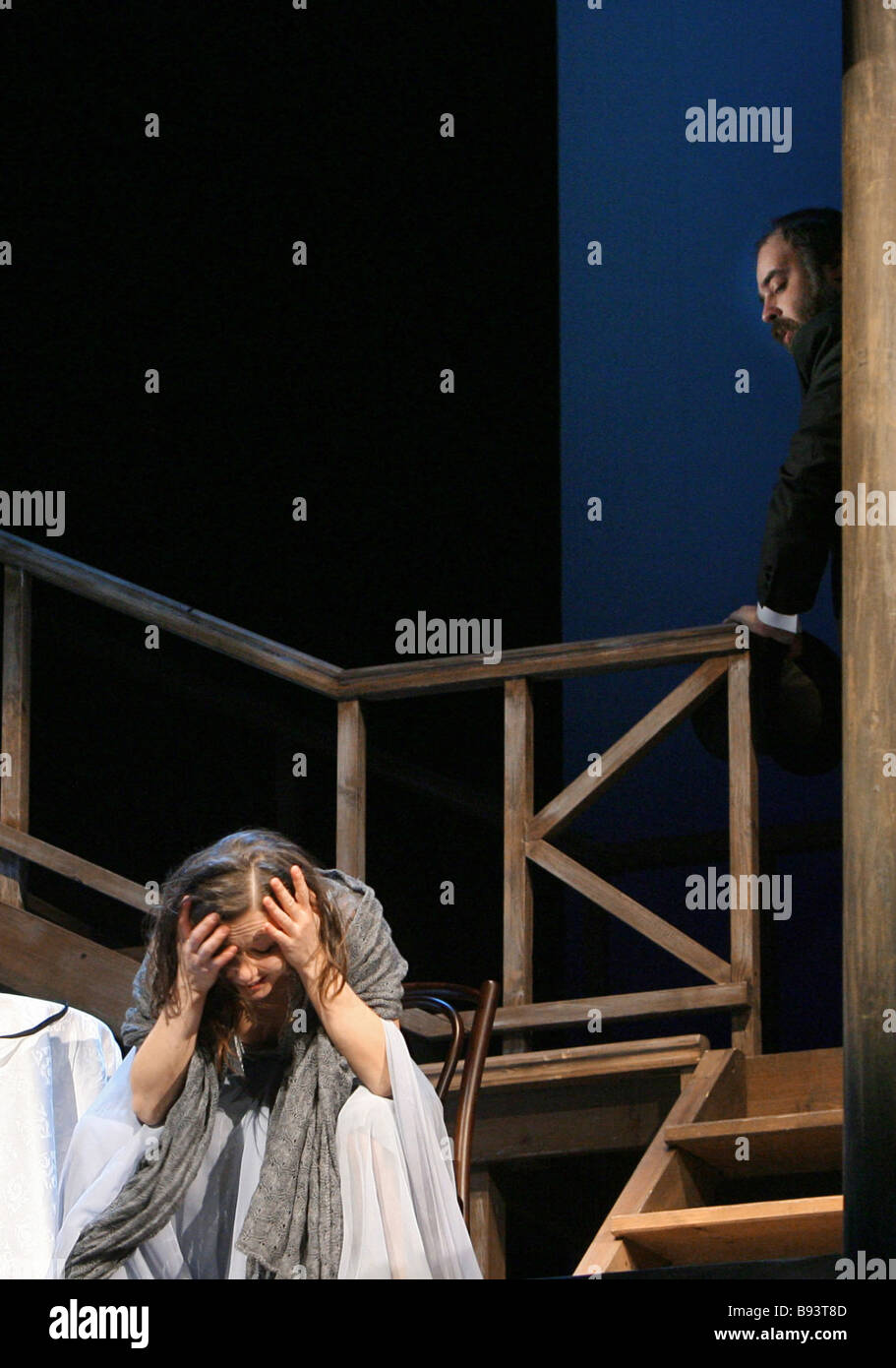 Scene from Alexander Ostrovsky s play Without a Dowry directed by Pyotr ...