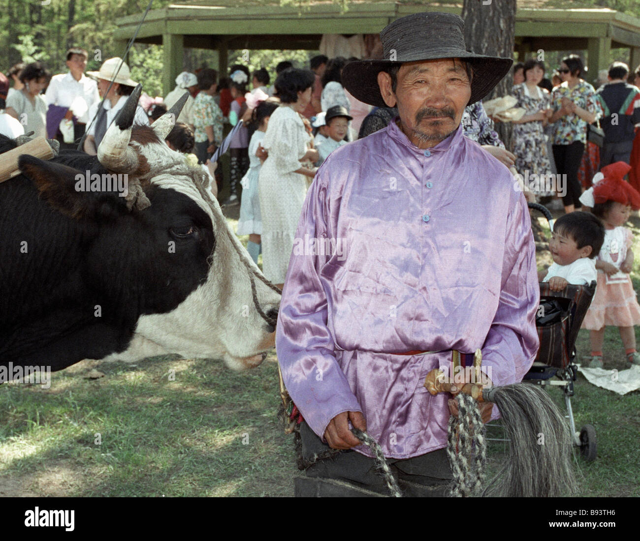 A Yakut at the traditional folk summer festival Ysyakh Stock Photo - Alamy