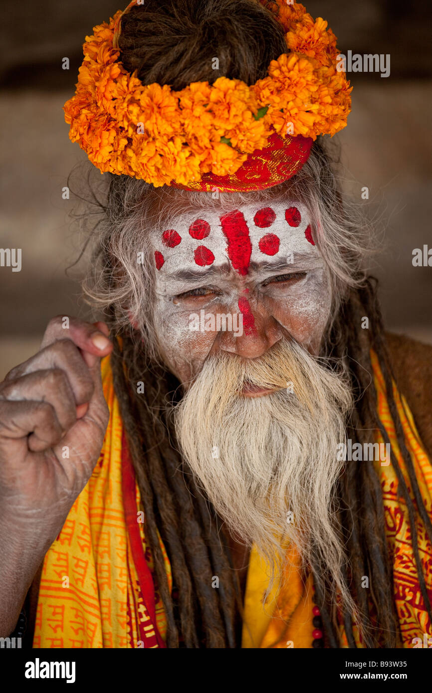 Indian Sadhu in Varanasi India Stock Photo - Alamy Indian Sadhu in Varanasi India Stock Photo - Alamy
