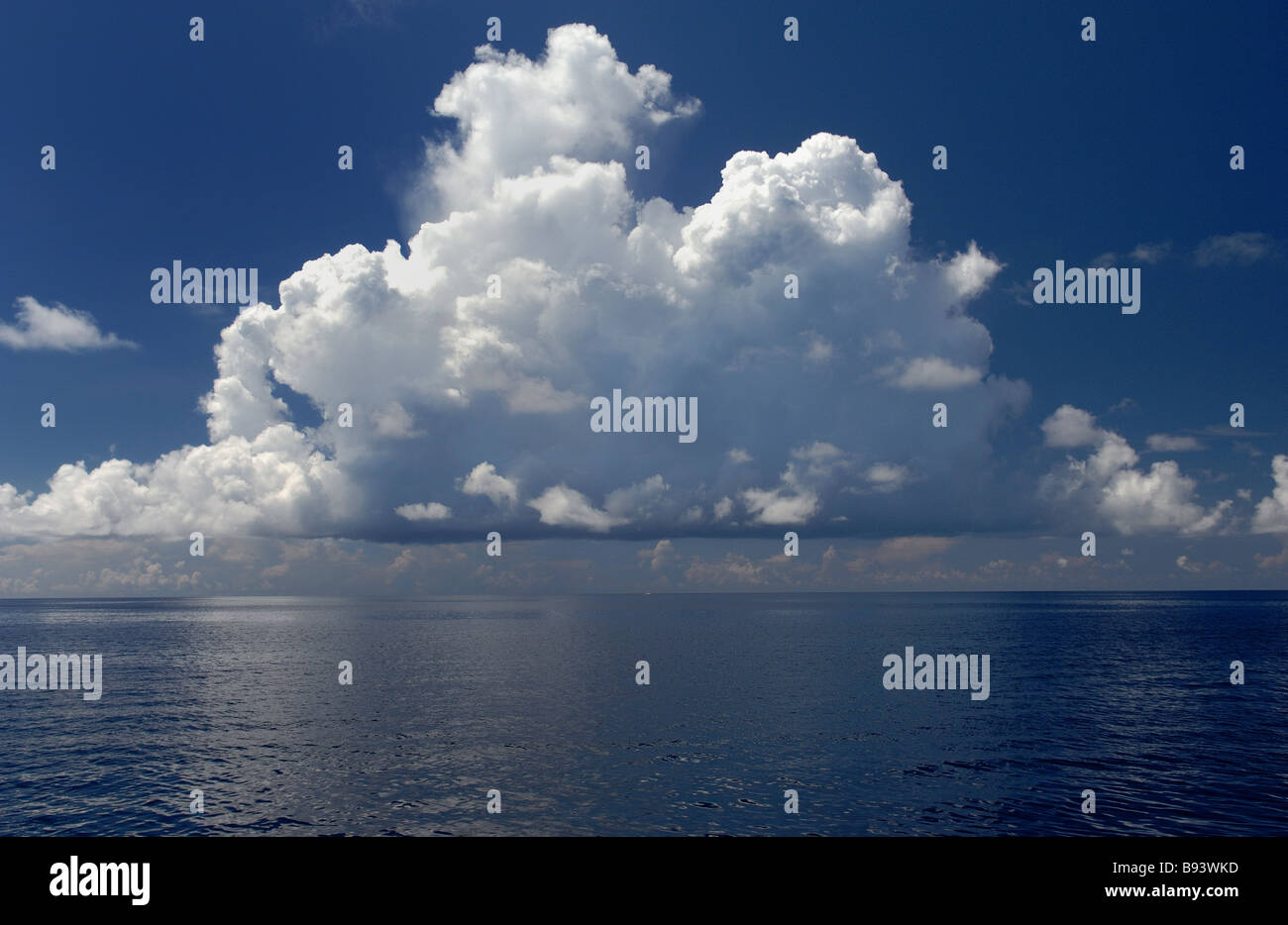 Cloud Formation over Ocean Caribbean Sea Bahamas Stock Photo - Alamy