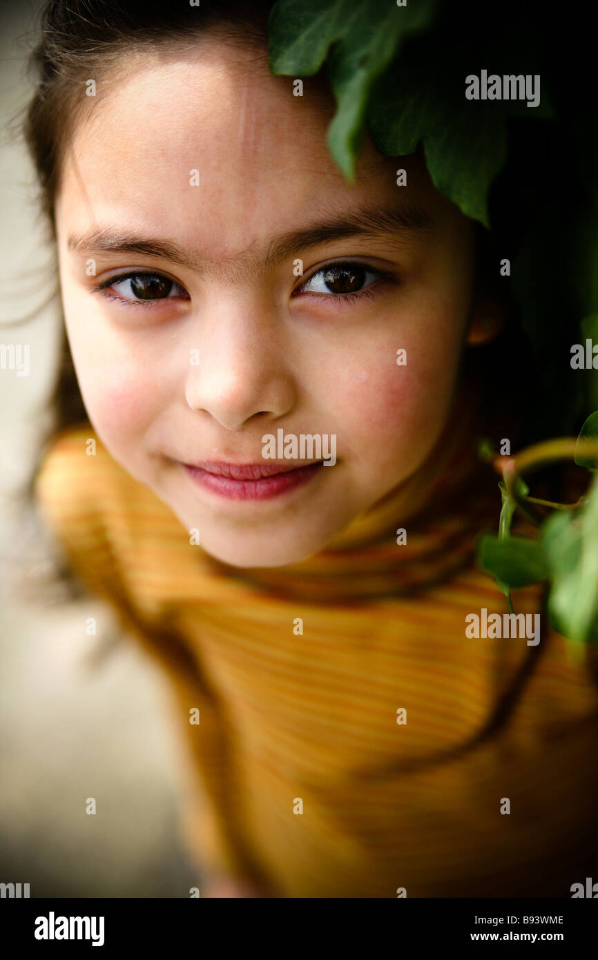 Young girl's face portrait Stock Photo - Alamy