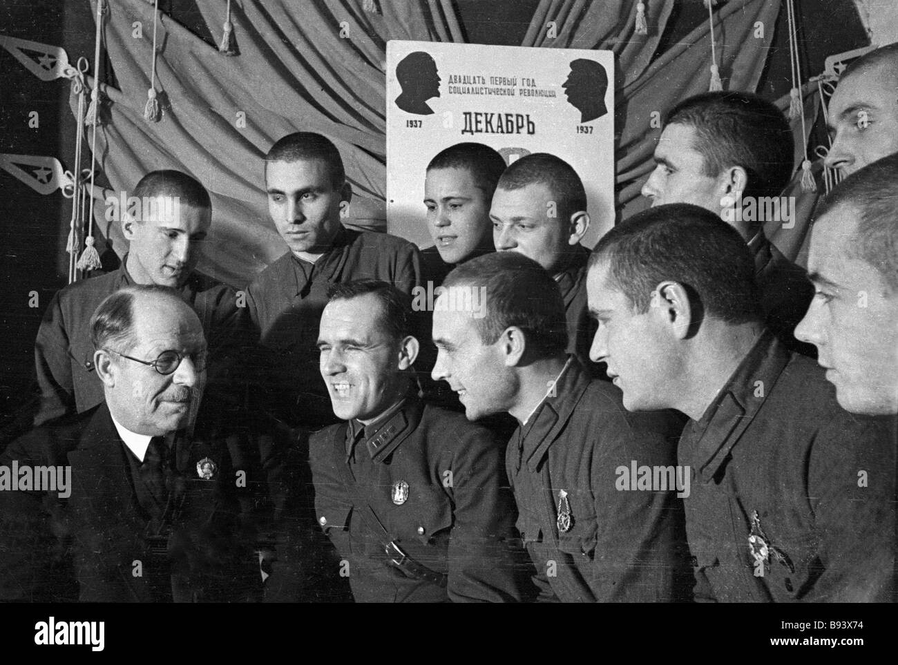 A famous surgeon professor Nikolai Burdenko first row first from left ...