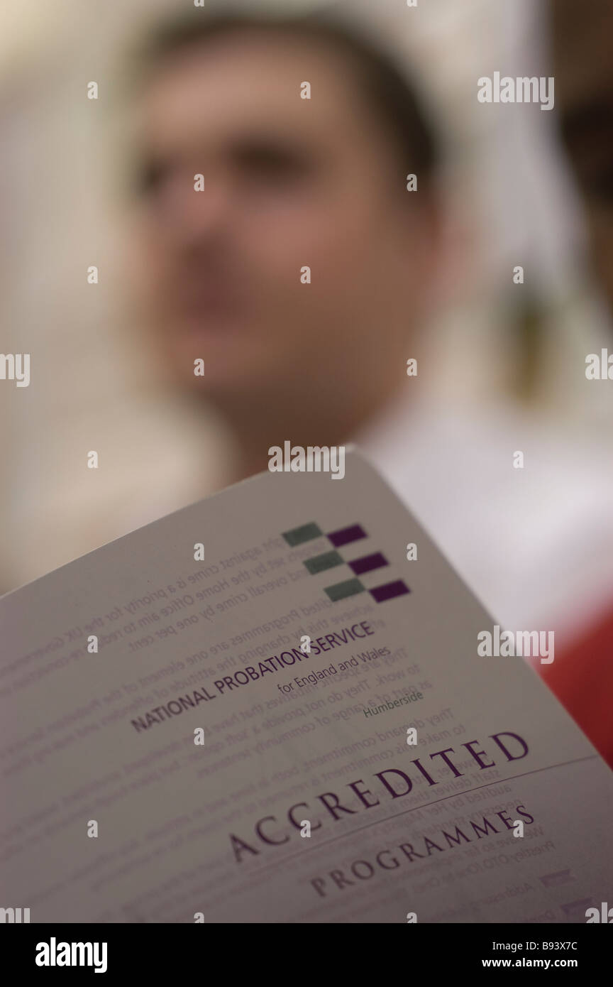 National Probation Service accredited education programmes Stock Photo ...