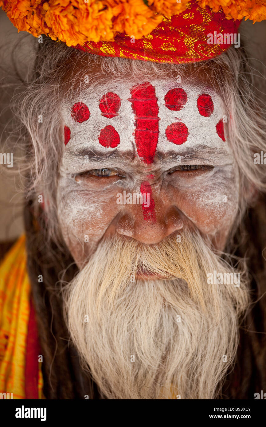 Indian Sadhu in Varanasi India Stock Photo - Alamy