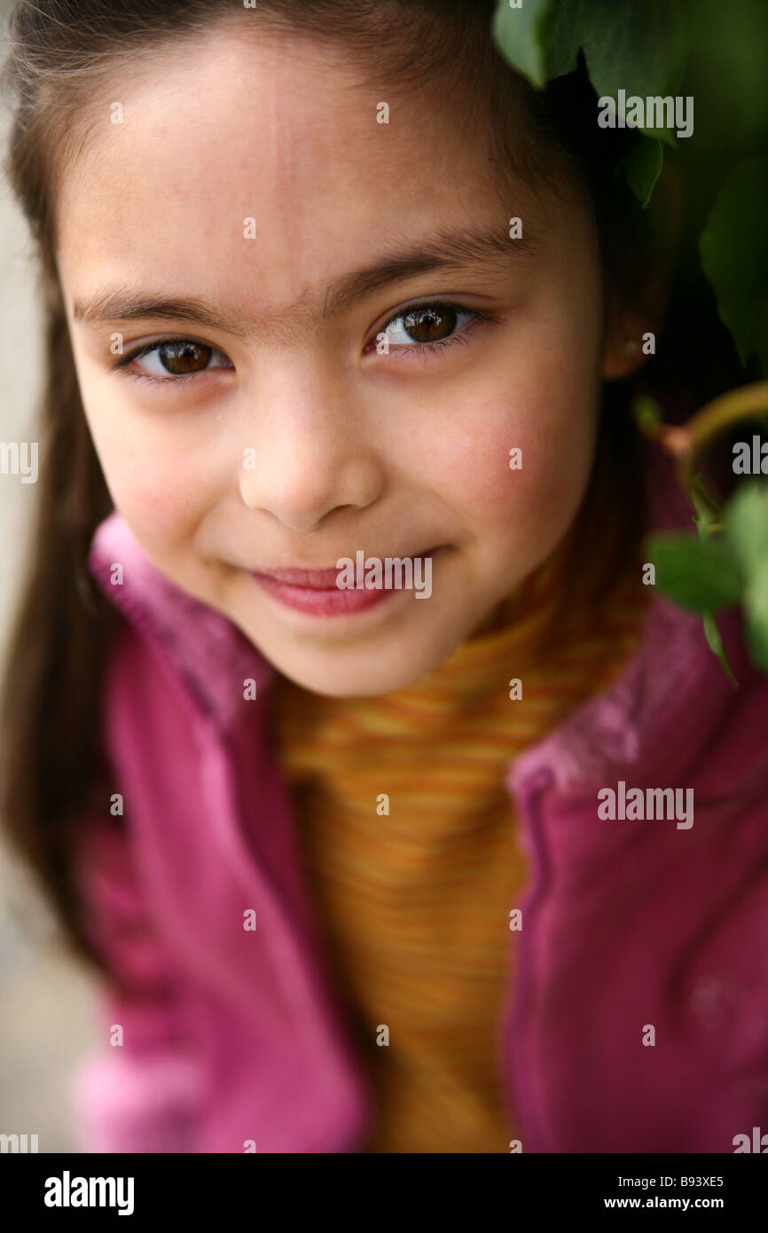 Young ethnic girl's face portrait Stock Photo - Alamy