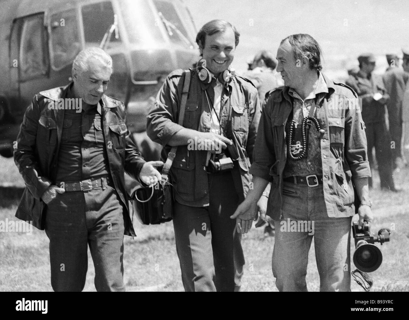 Soviet journalists in Afghanistan Stock Photo - Alamy