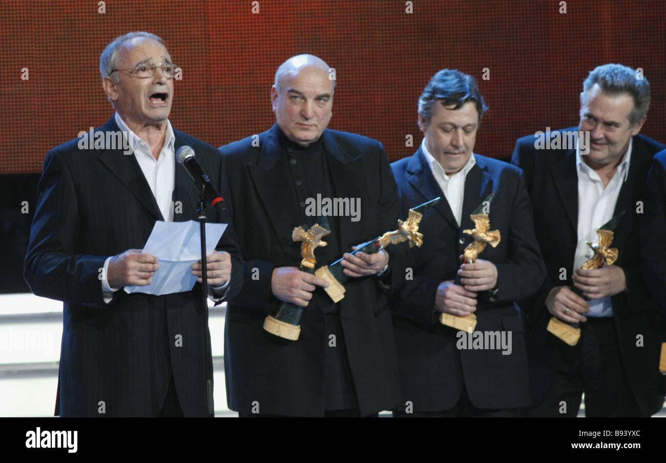 From left Valentin Gaft Aleksei Petrenko Mikhail Yefremov and Yuri ...